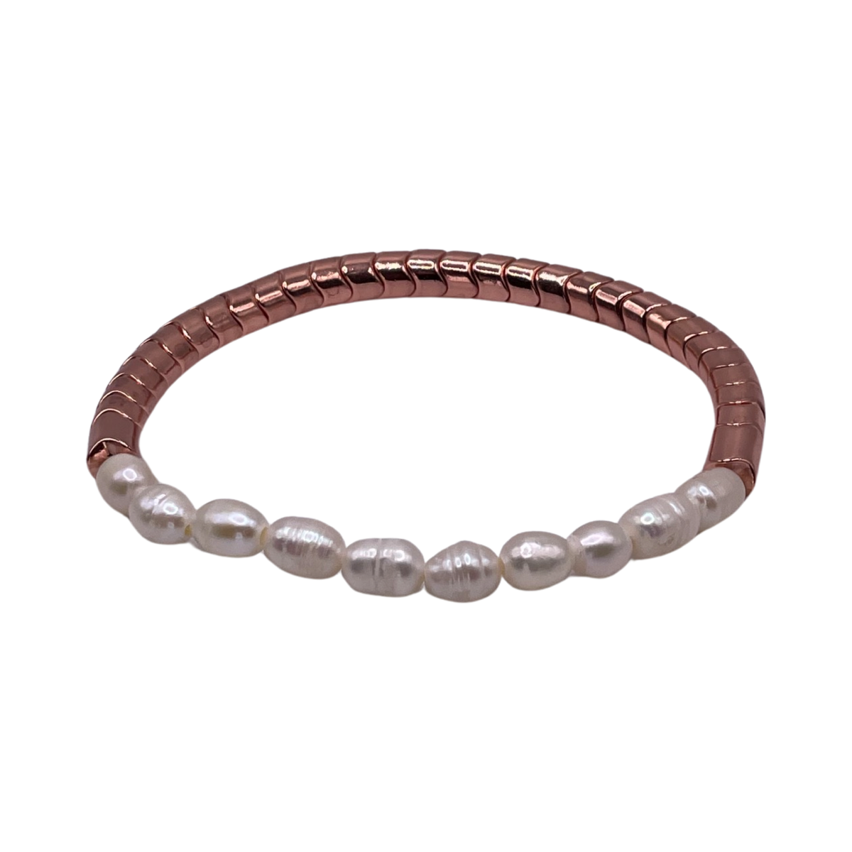 ROSE GOLD AND PEARL BRACELET – Clairvaux