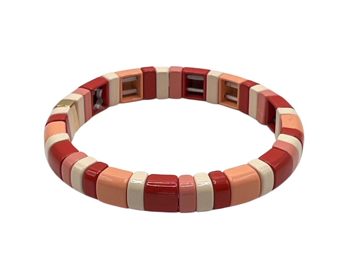 ROUNDED ENAMEL TILE BRACELET – Clairvaux